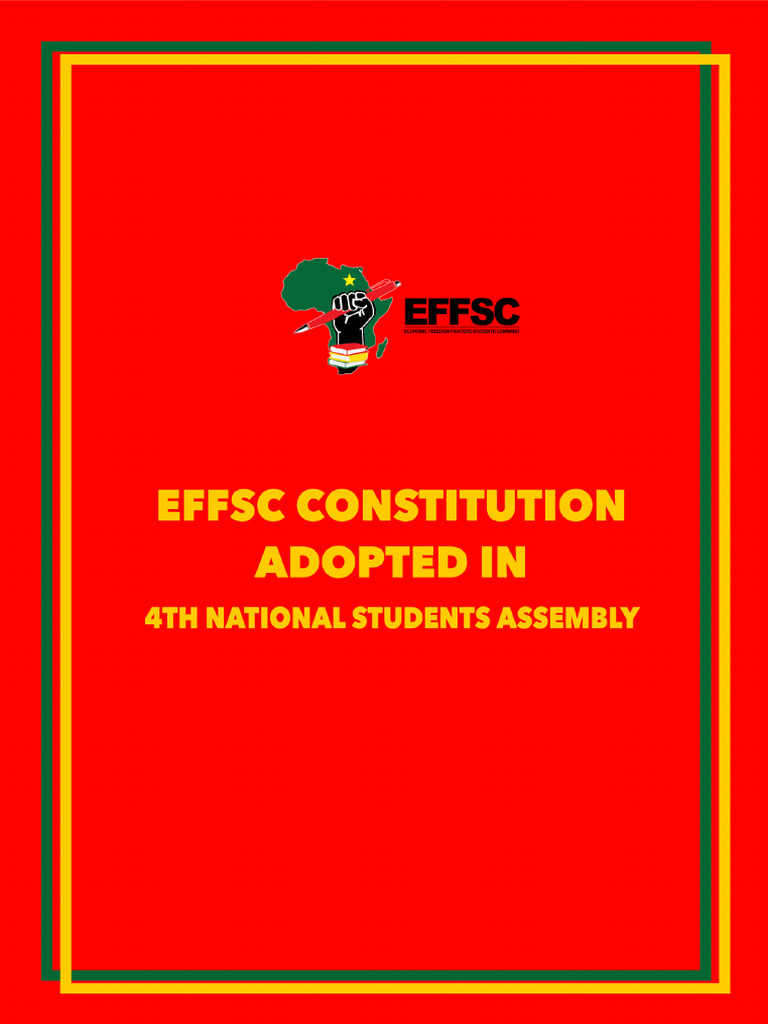 EFF Students' Command Constitution | PDF | Socialism | Disciplines