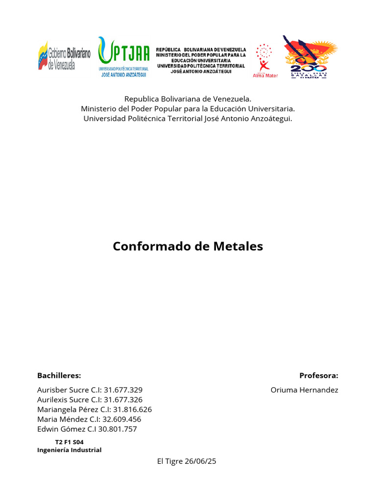 Conformado de Metales PDF | PDF | Fractura | Laminado (metalmecánica)