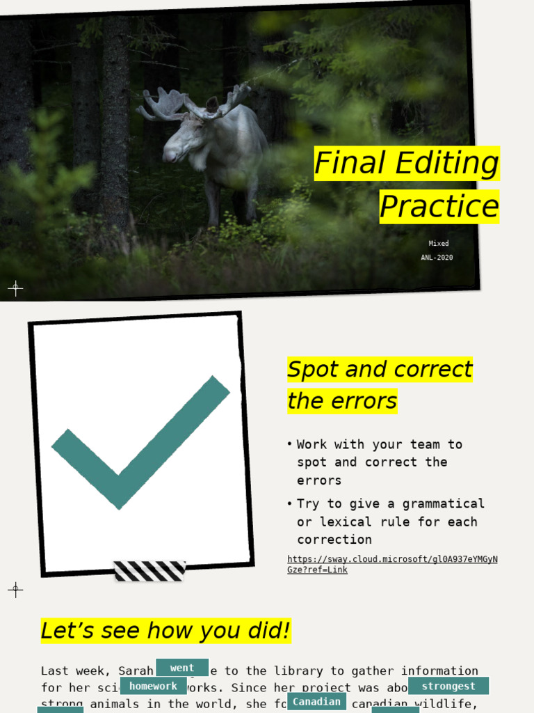 Editing+Exam+Practice Last+Class | PDF