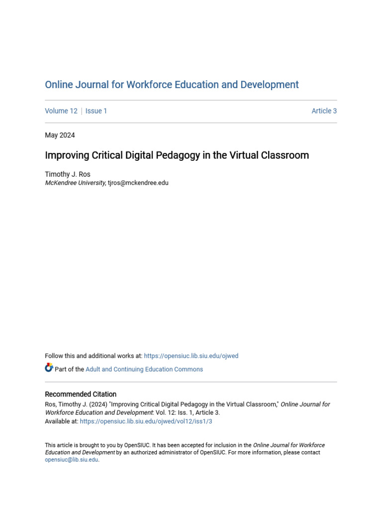 Enhancing Digital Pedagogy in eLearning | PDF | Learning | Educational ...