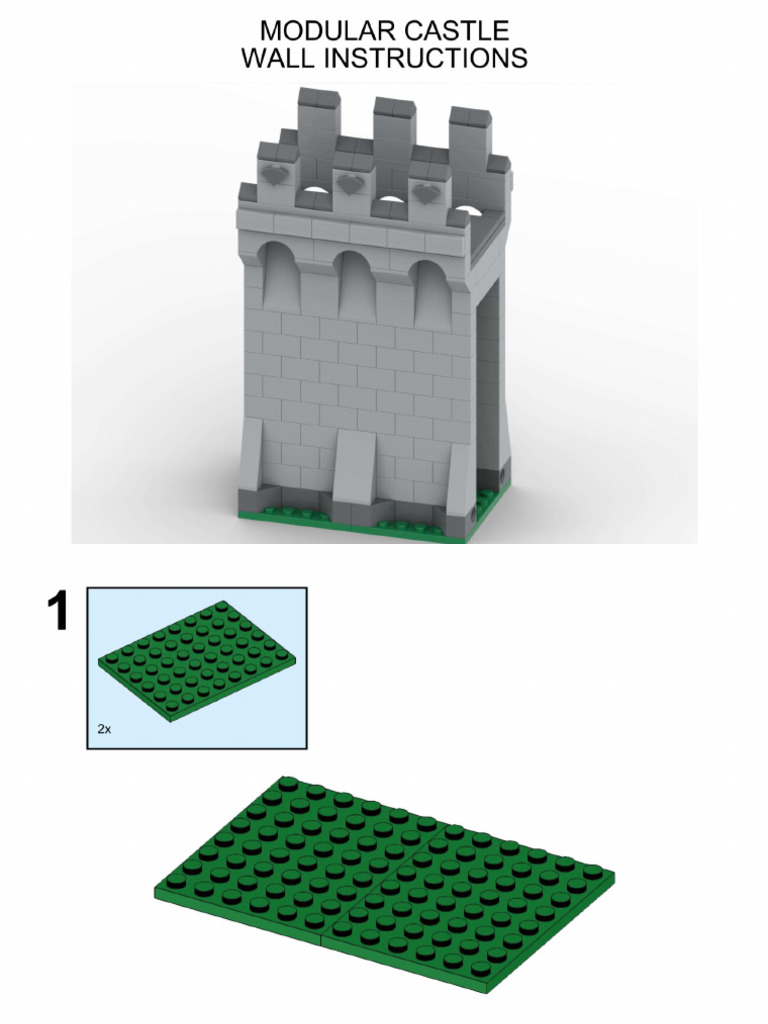 Modular Castle Wall Instructions | PDF