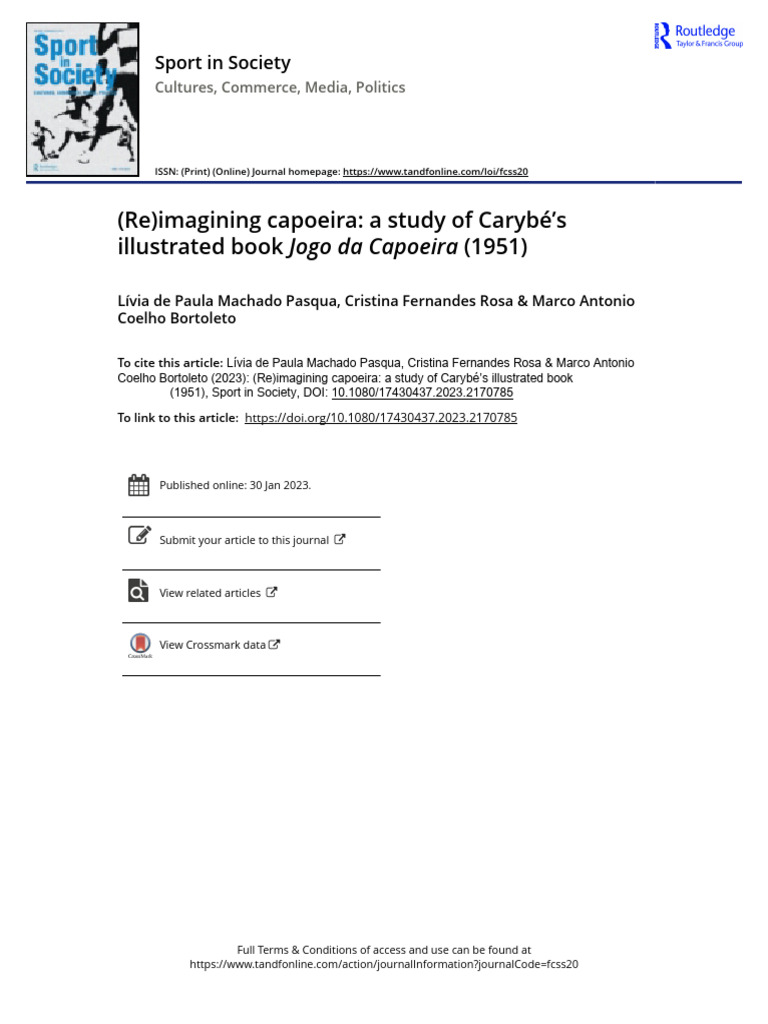 Re Imagining Capoeira A Study of Caryb S Illustrated Book Jogo Da ...