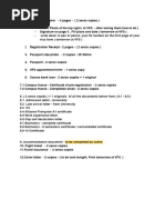 VFS Visa Checklist Detailed Subdocs | PDF | Receipt | Travel Visa