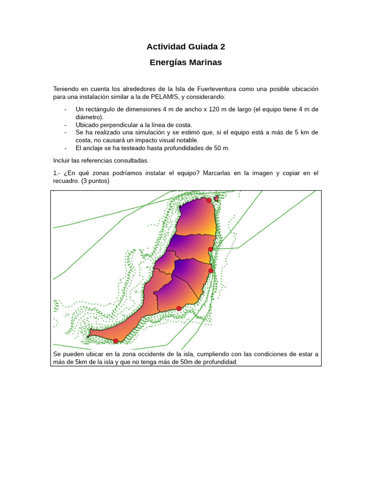 Actividad Guiada Energias Marinas | PDF | Puerto