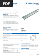 Gypframe MF5 Ceiling Section Details | PDF | Materials