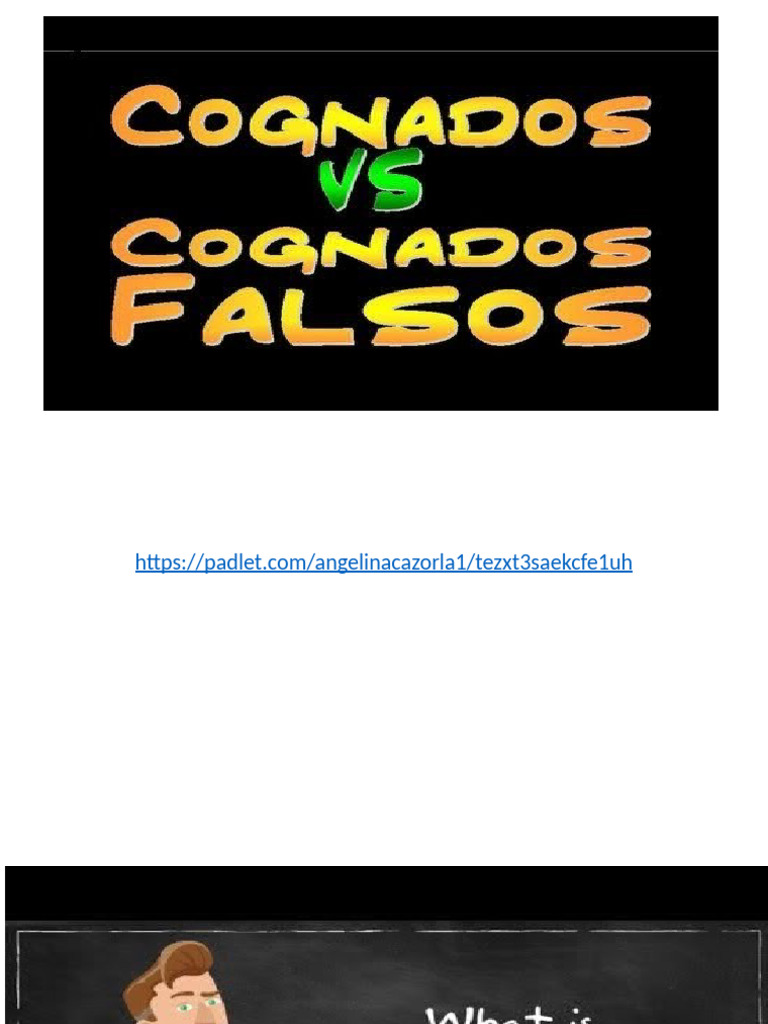1.cognados y Falsos Cognados | PDF