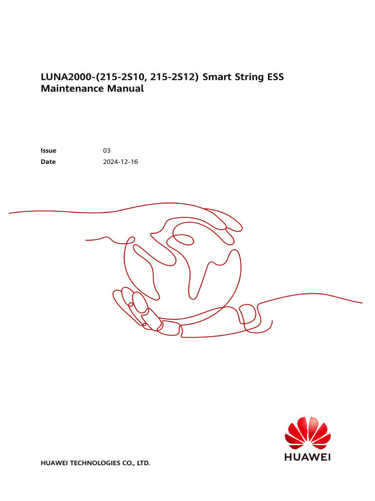 LUNA2000 - (215-2S10, 215-2S12) Smart String ESS Maintenance Manual ...