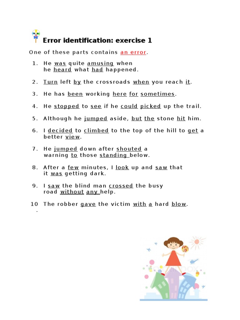 Error Identification | PDF