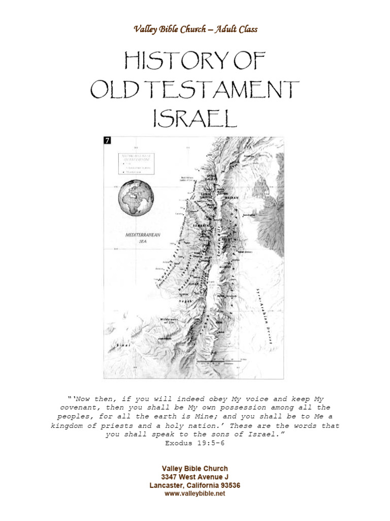 History of Old Testament Israel Explained | PDF | Bible | Canaan