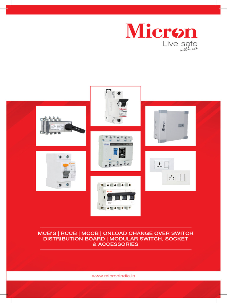 Micron Single Pole Neutral SPN MCB | PDF | Mains Electricity ...