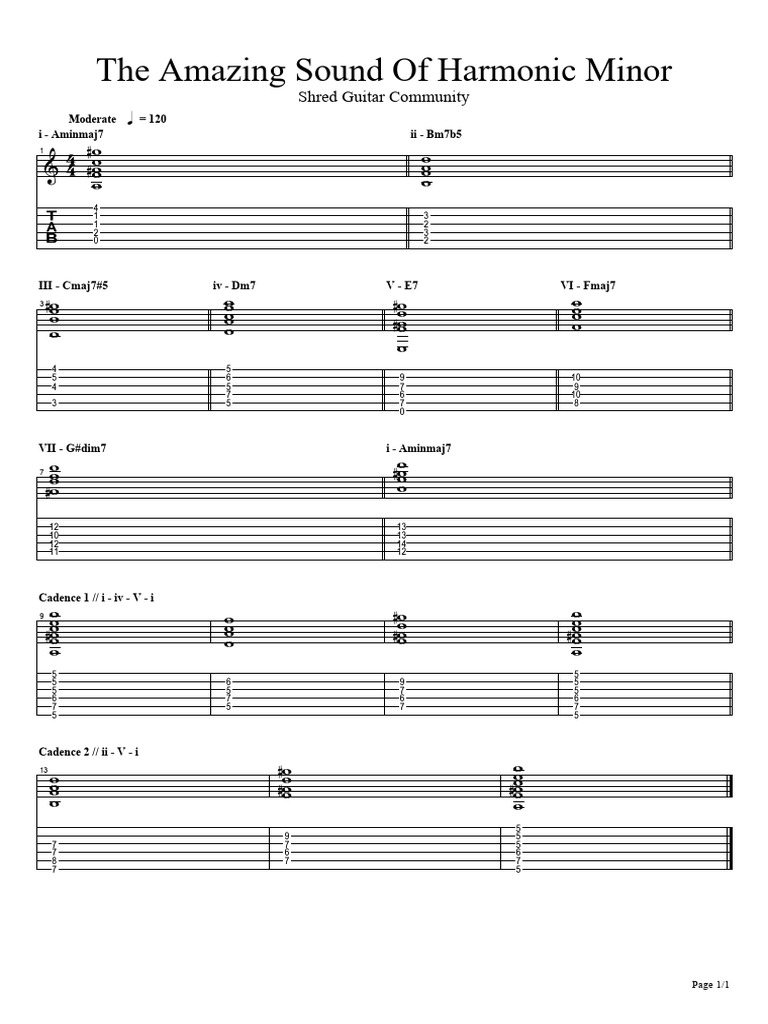 The Amazing Sound of Harmonic Minor | PDF | Pitch (Music) | Musical Scales