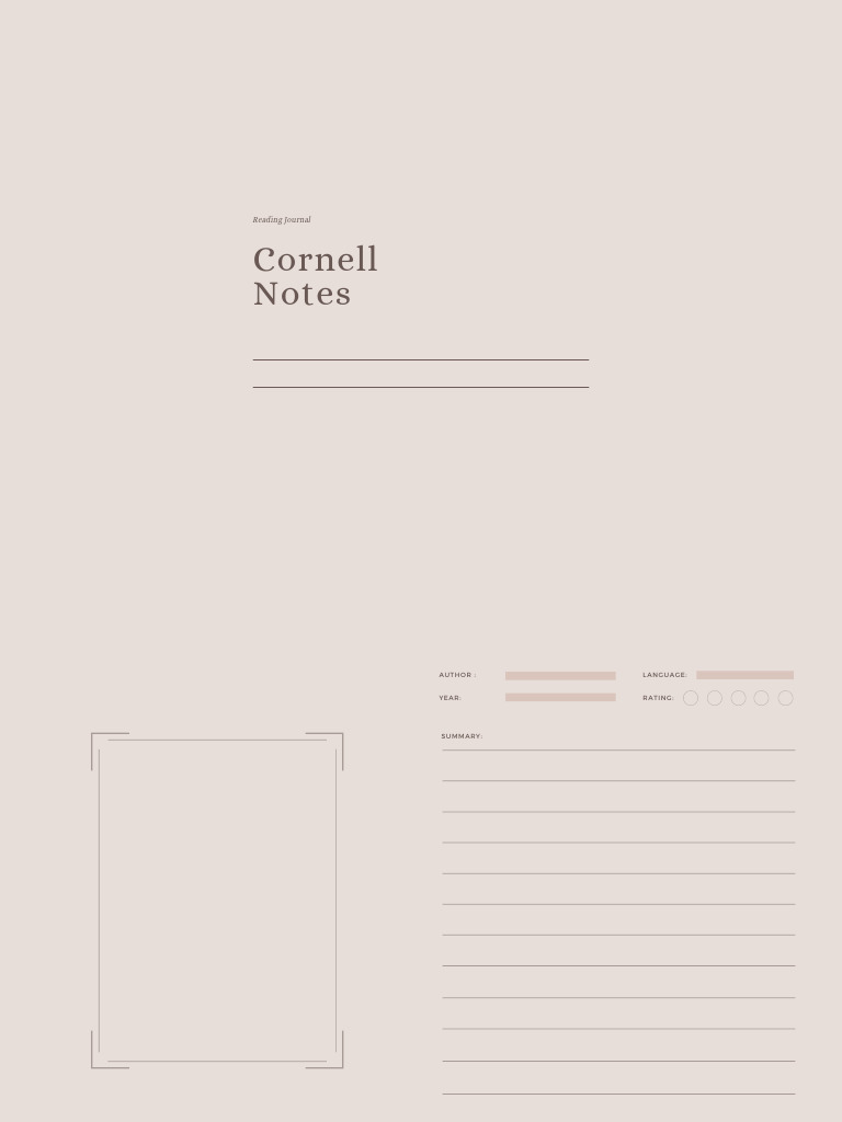 Cornell Notes English | PDF