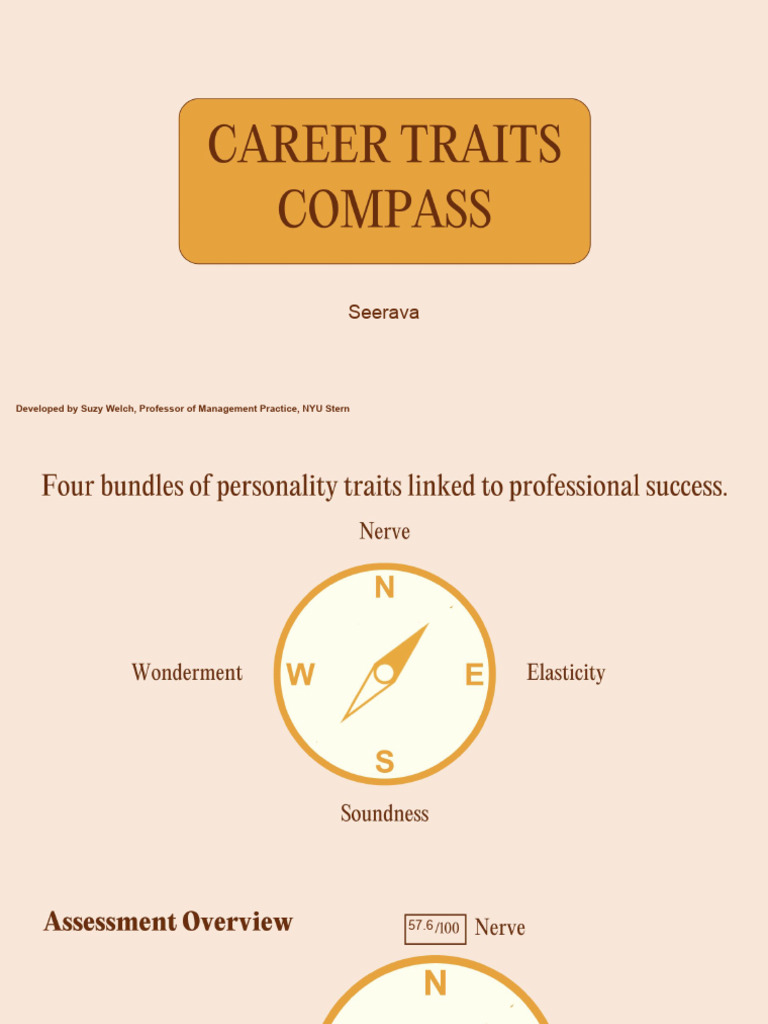 Career Traits Compass - Seerava's Results | PDF