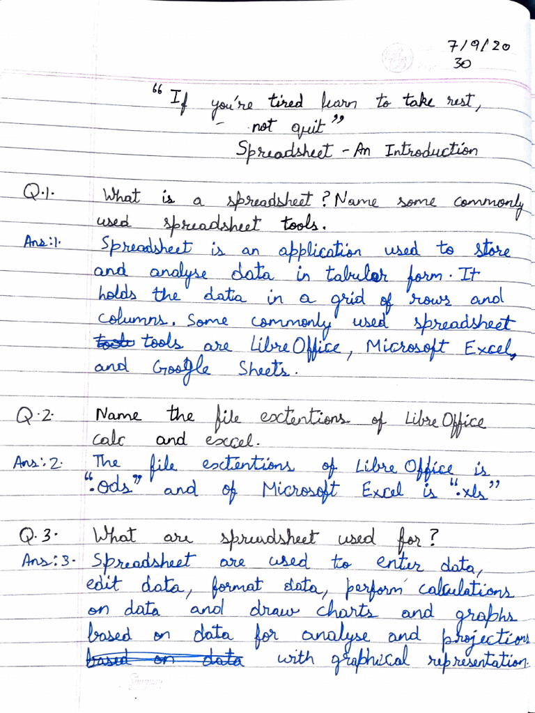 Computer Spreadsheet Assignment 1 | PDF