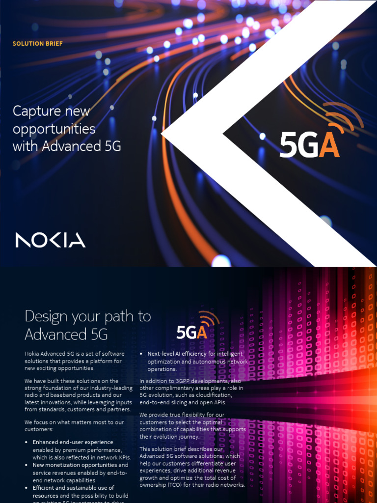 Nokia Capture New Opportunities With Advanced 5G Brochure en | PDF | Quality Of Service ...