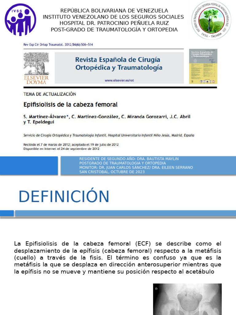 Epifisiolisis de Cabeza Femoral - 014103 | PDF | Traumatologia ...