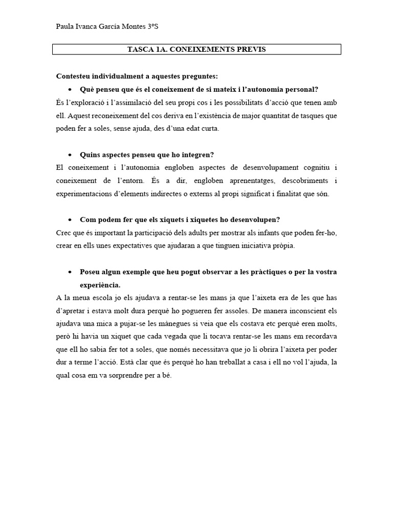 Tasca 1a | PDF