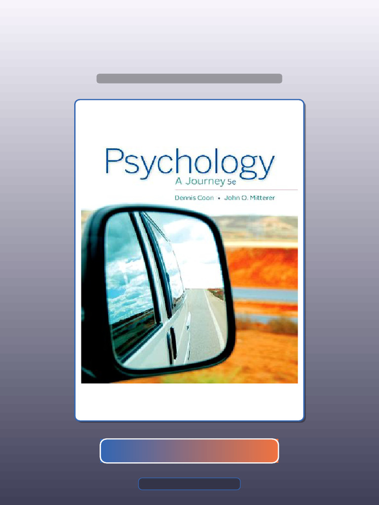 Psychology A Journey 5th Edition Coon PDF Download | PDF | Educational Assessment | Multiple Choice