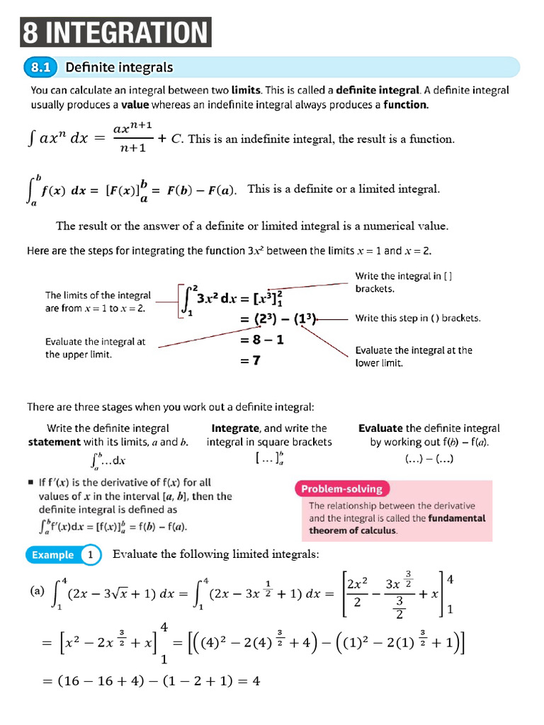 Ch.8 Integration P2 New | PDF | Area | Analytic Geometry