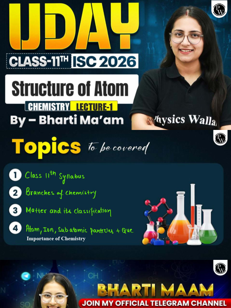 Structure of Atom 01 - Class Notes PDF | PDF