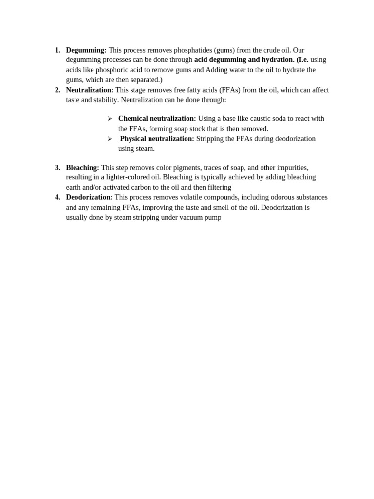 Degumming | PDF