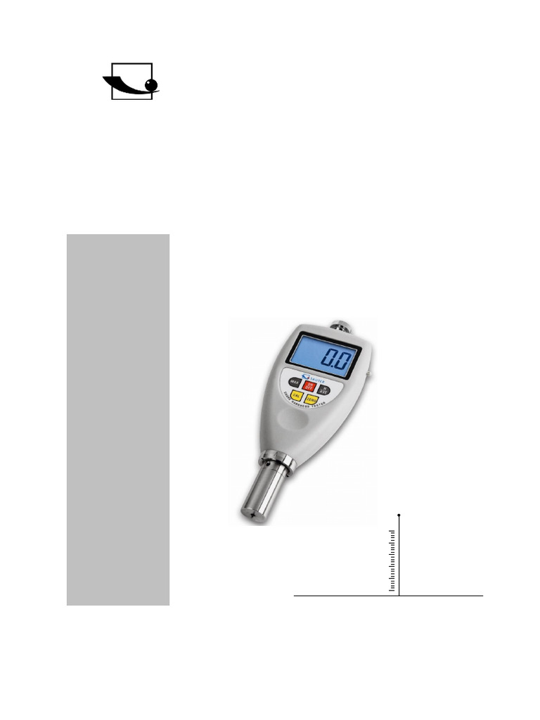 OperInstr Shore-Durometer 100-1 en | PDF | Calibration | Hardness
