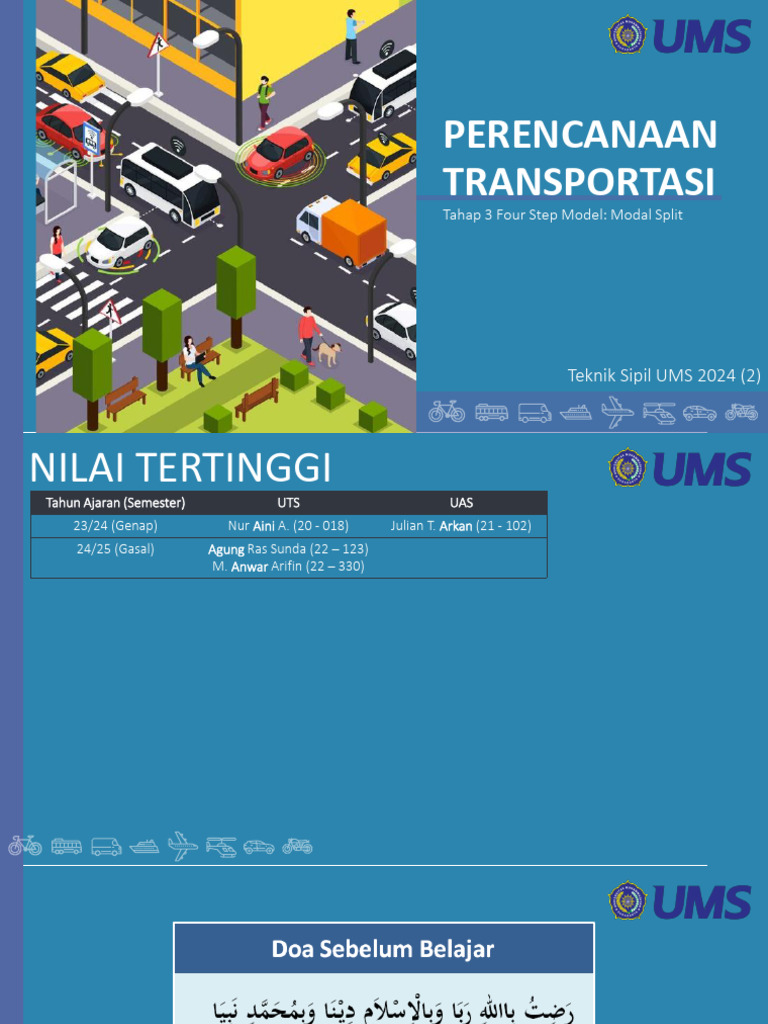 Modal Split Bag.2 Binomial Logit (Regresi) 20242 | PDF