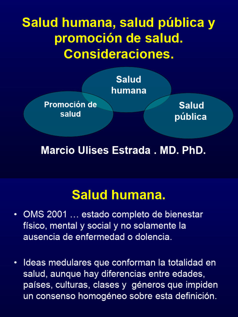 Promoción de La Salud Salud Pública Salud Humana | PDF | Salud pública ...