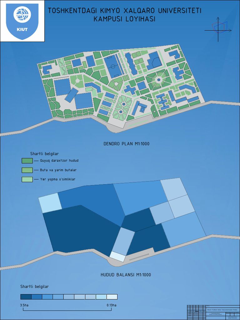 Toshkentdagi Kimyo Xalqaro Universiteti Kampusi Loyihasi: Shartli Bel ...