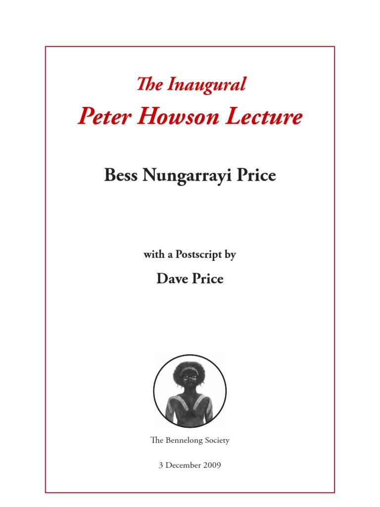 Bess Price Lecture | PDF | Indigenous Australians | Crime Thriller
