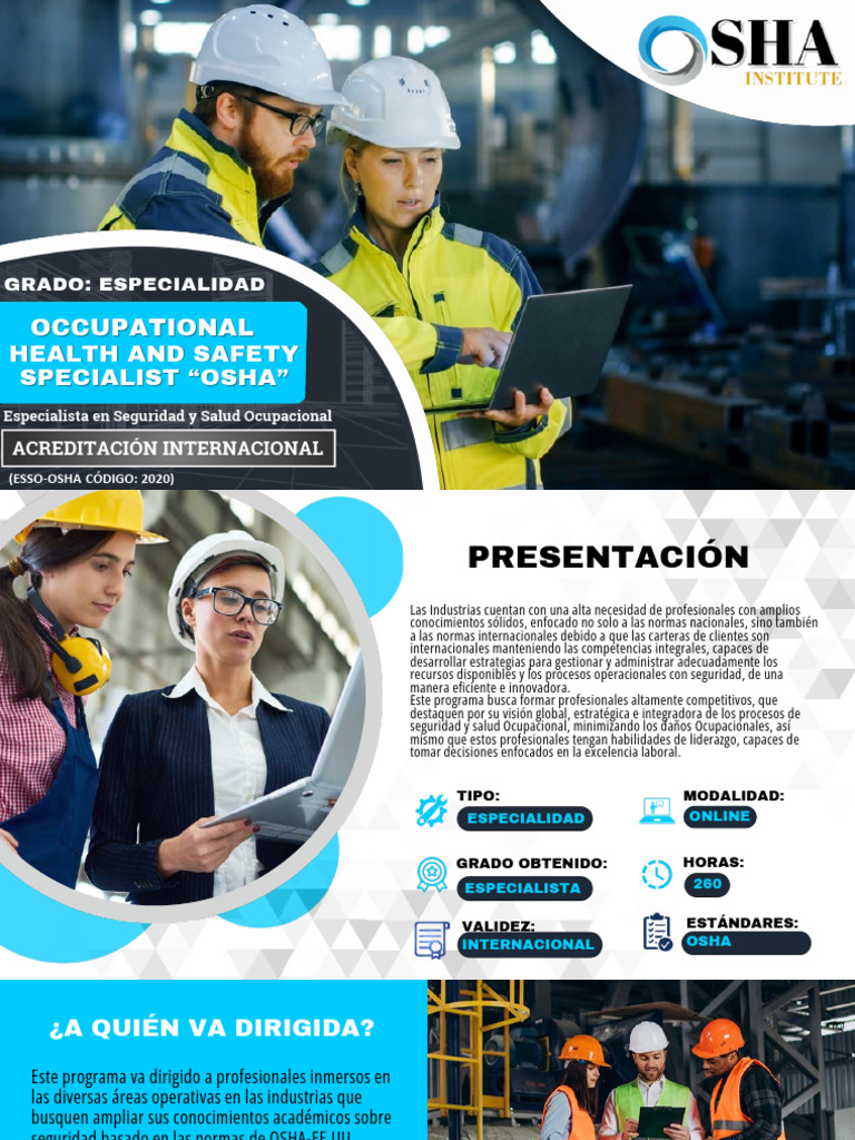 2020 - Esso-Osha - Occupational Health and Safety Specialist Osha | PDF ...