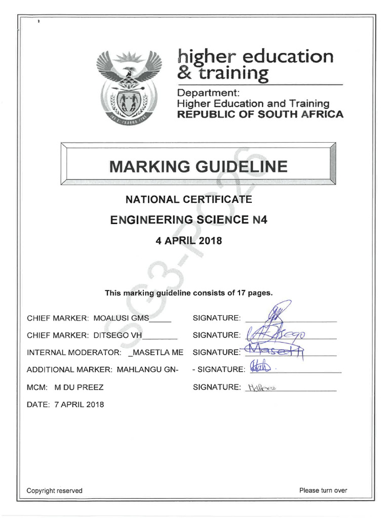 Engineering Science n4 | PDF