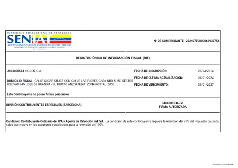 Rif Actualizado | PDF