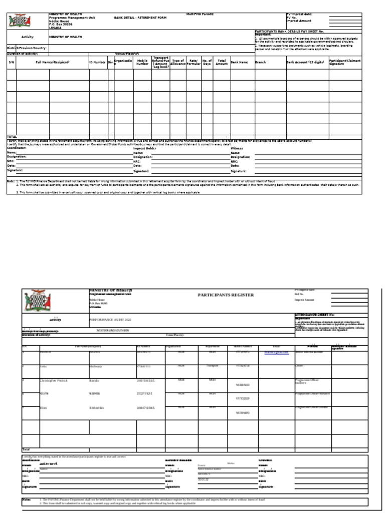 Blank Acquittal Sheet | PDF