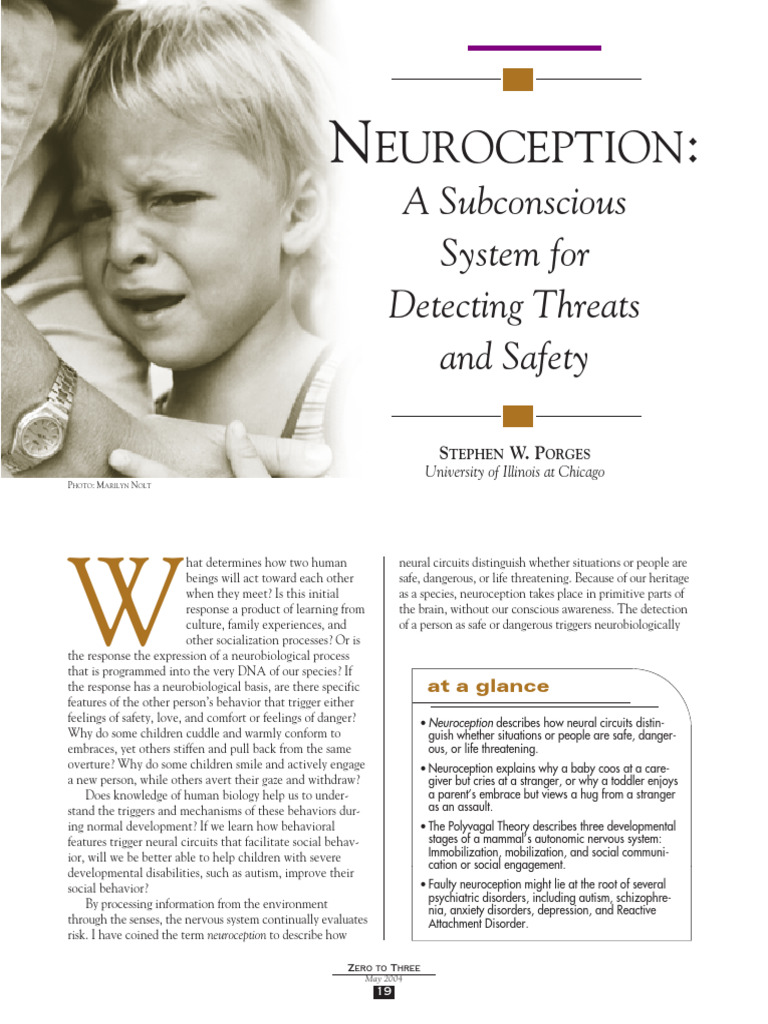 07.15.16 Neuroception Porges 2004 | PDF | Attachment Theory | Psychology