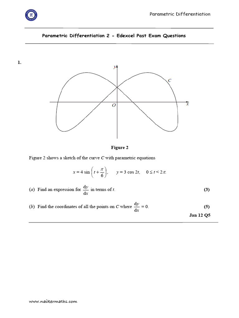 Parametric Differentiation 2 | PDF | Equations | Geometry