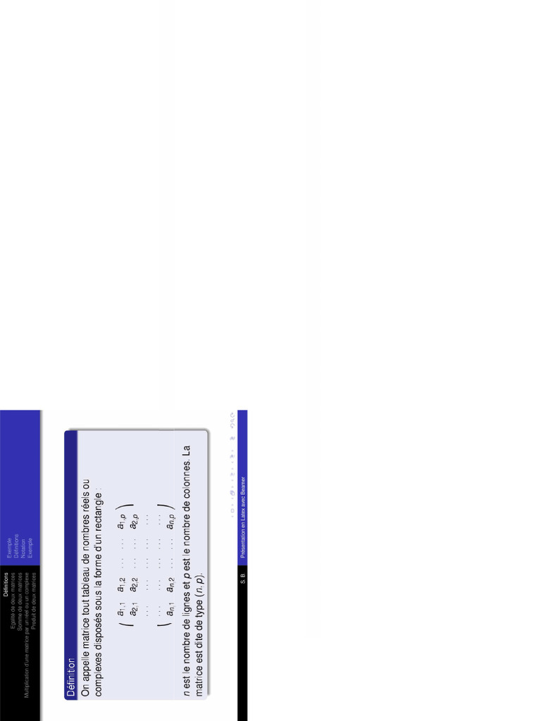 Cours Matrices | PDF