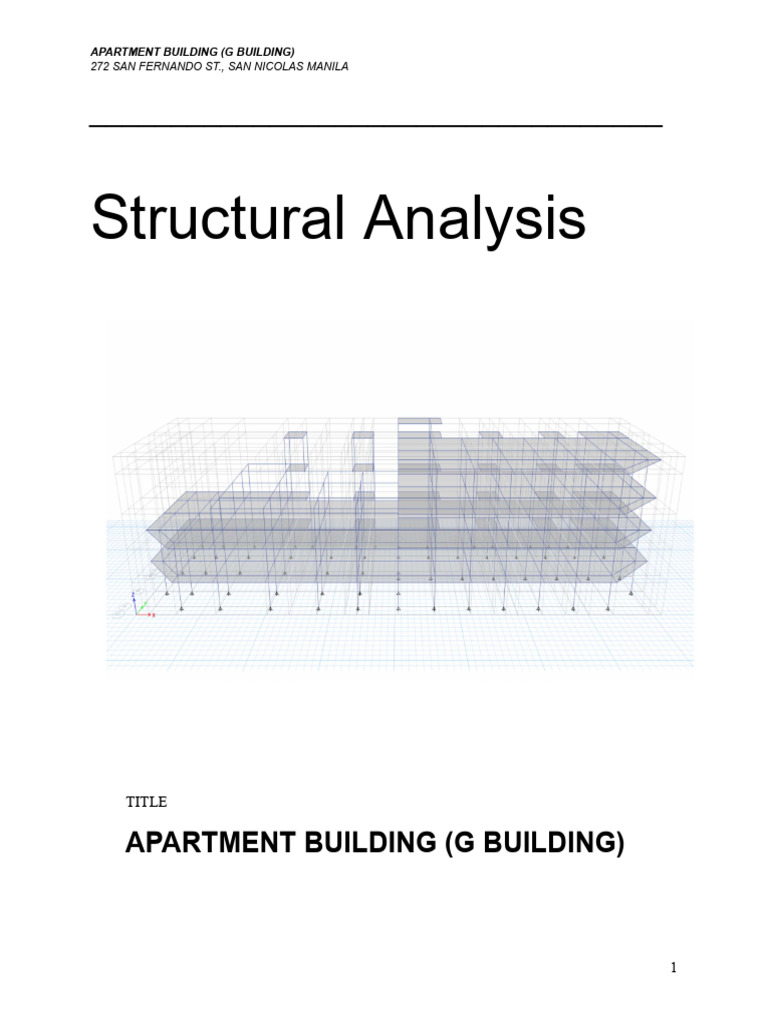 G Building Structural Analysis | PDF | Structural Load | Concrete