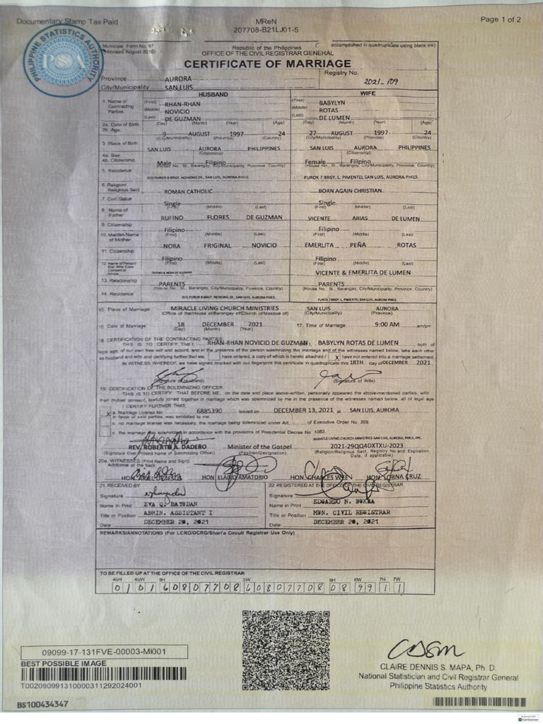 Psa MC de Guzman, Rhan-Rhan N. | PDF