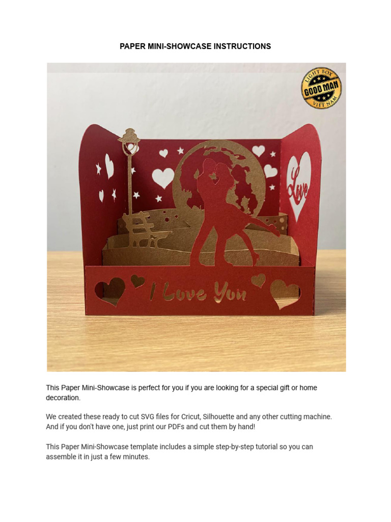 Paper Mini-Showcase Instructions | PDF