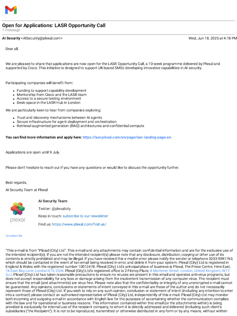 LASR Opportunity Call | PDF | Artificial Intelligence | Intelligence ...