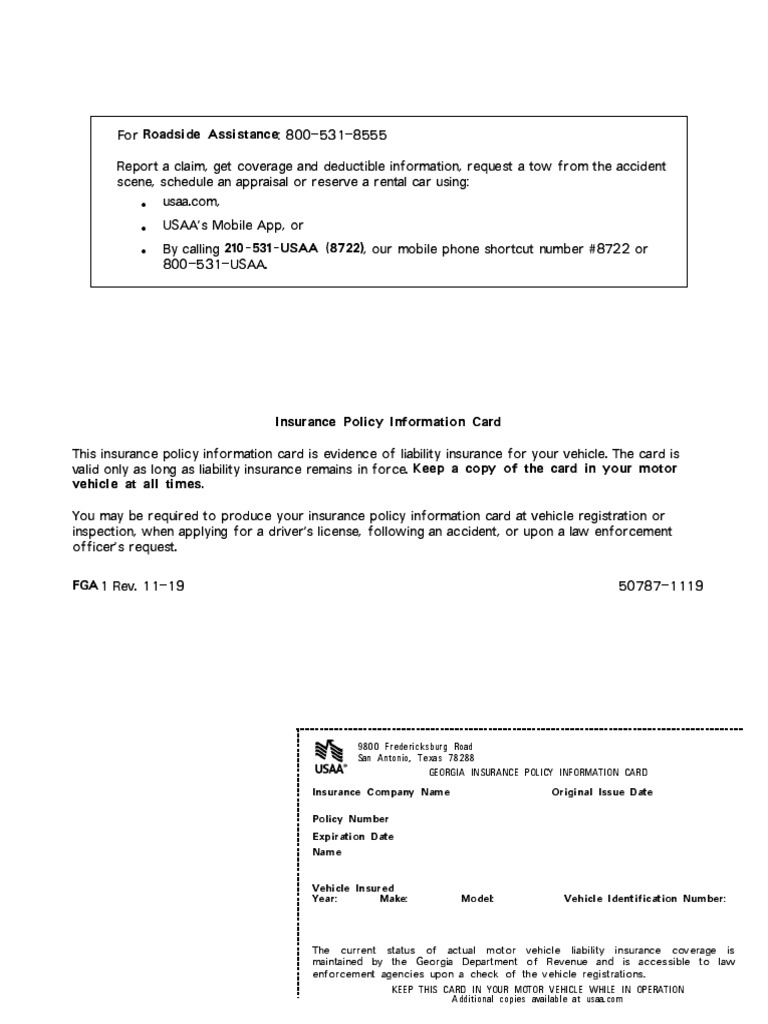 USAA Document | PDF | Vehicles | Transport
