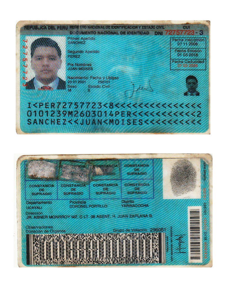 Documentos Personales Juan Moises Sanchez Perez - Compressed | PDF