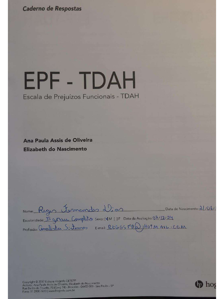 Epf - Tdah | PDF