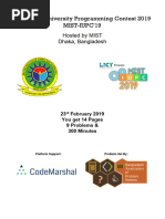 CodeChum National Programming Challenge Mechanics | PDF | Control Flow ...