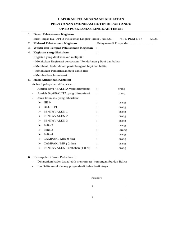 Contoh LPK 2025 | PDF