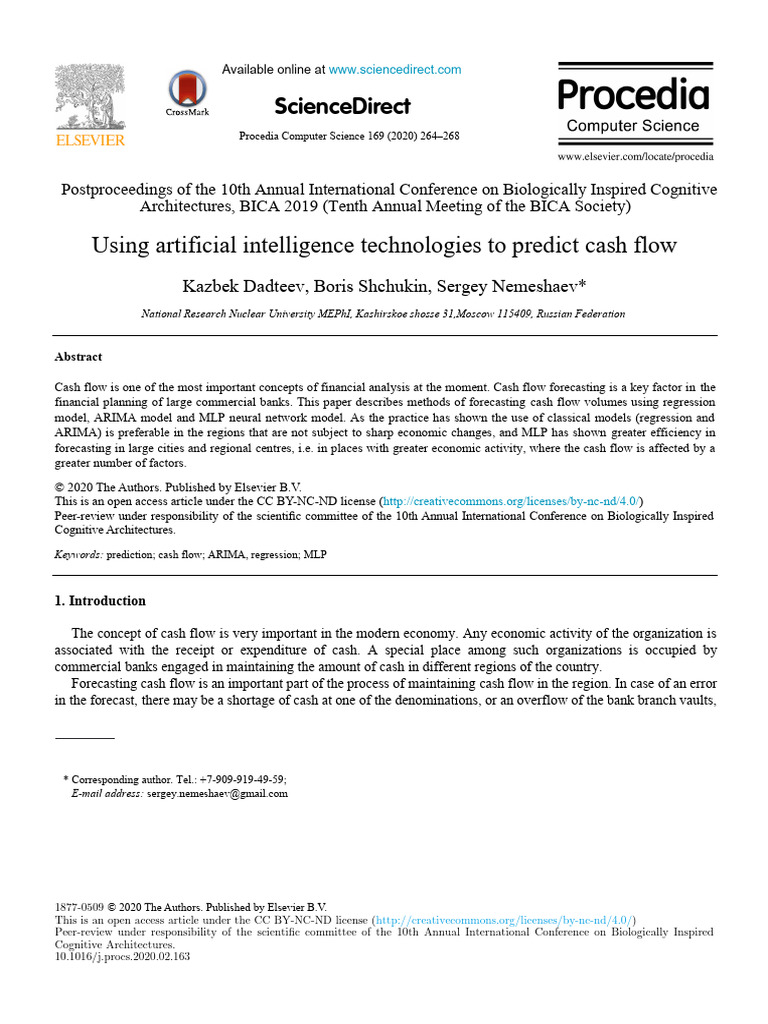 Using Artificial Intelligence Technologies To Pred | PDF | Forecasting ...