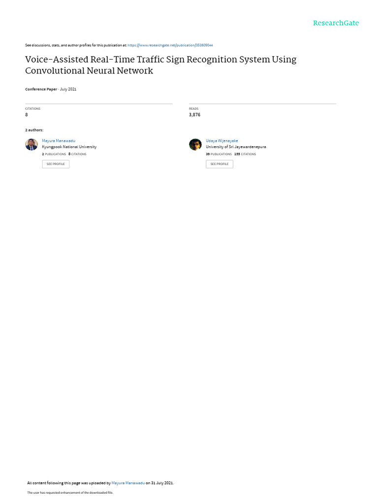 Voice-Assisted Real-Time Traffic Sign Recognition System Using ...