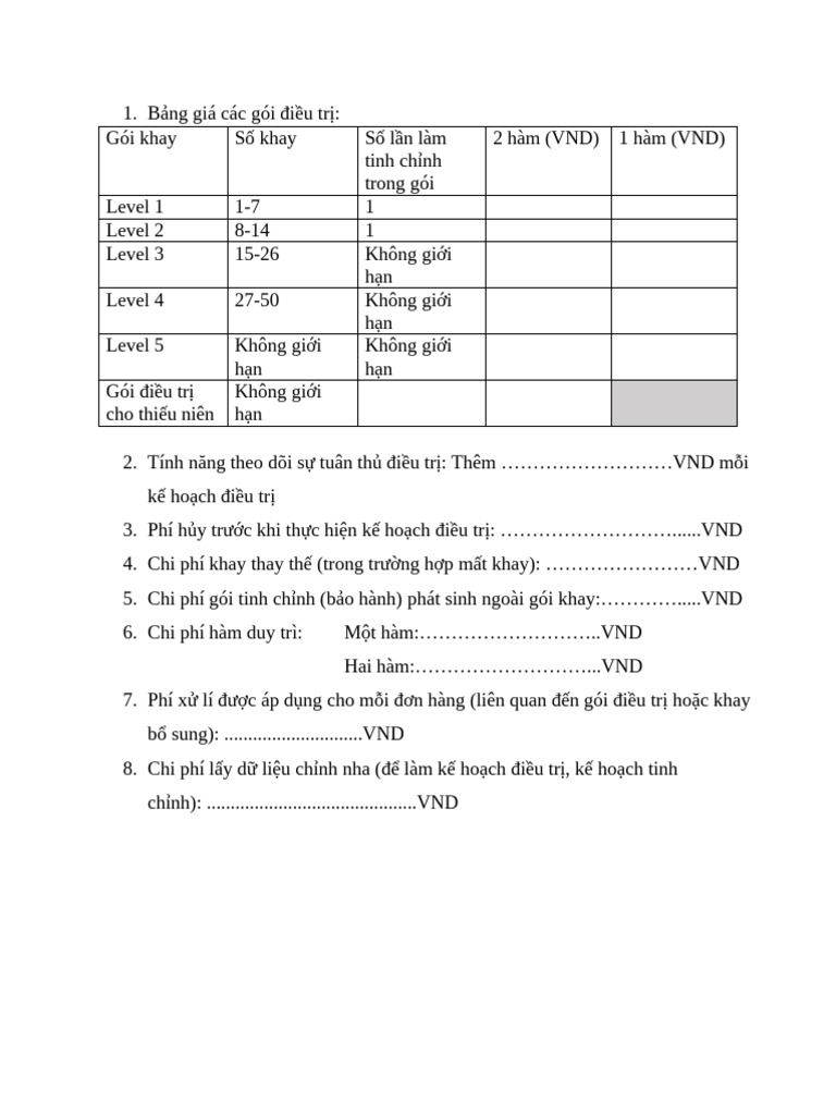 Bảng Giá Khay Niềng | PDF