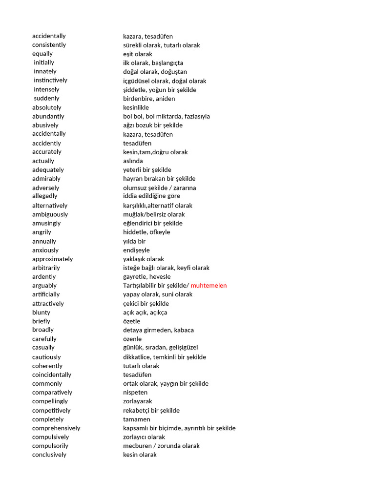 Ösym en Önemli̇ Adverb-Ece Hoca | PDF